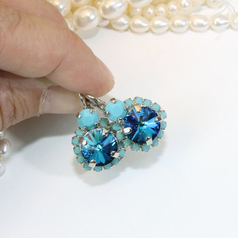Turquoise Blue Earrings Sapphire Crystal Cobalt Aqua Drop - Etsy Israel Turquoise Blue Earrings Sapphire Crystal Cobalt Aqua Drop - Etsy Israel