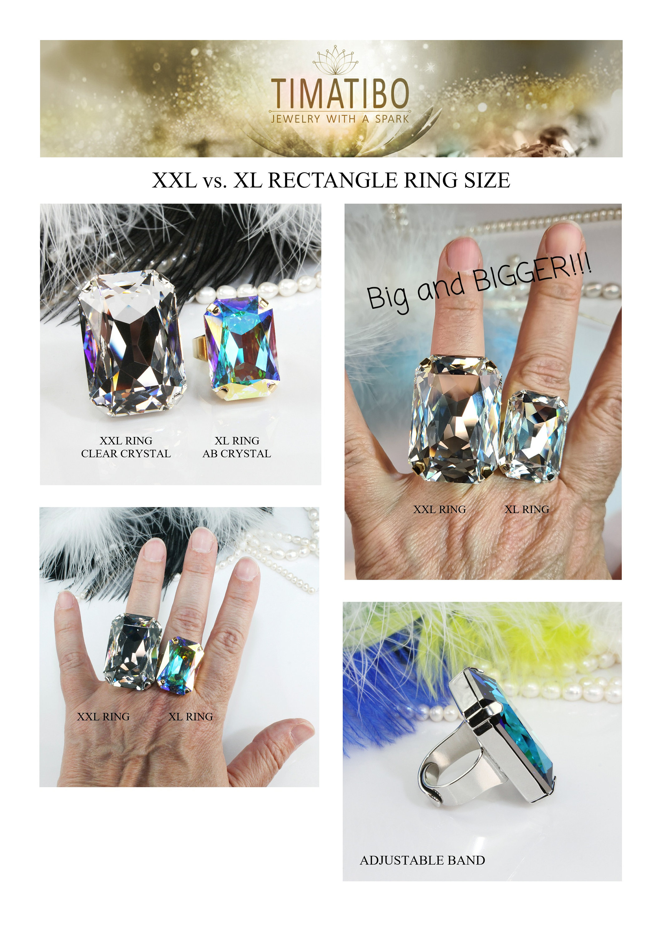 Huge Violet Blue Ring Large Crystal Ring Oversize Cocktail - Etsy UK