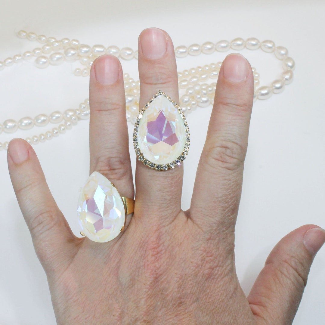 Large Wedding Ring, Statement Bridal Ring, Wedding Reception Jewelry ...