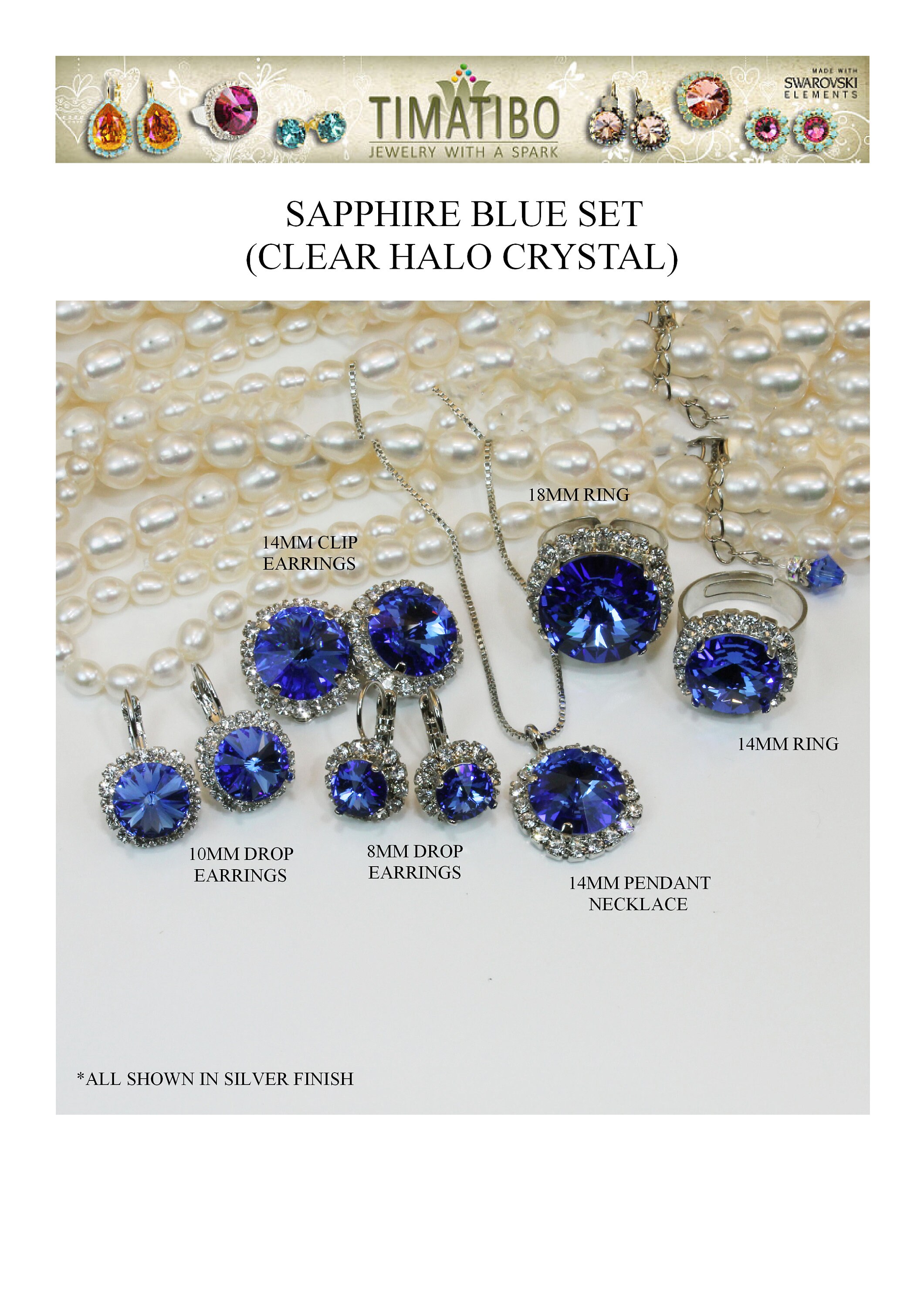 Blue Bridesmaids Set Sapphire Blue Royal Blue Set Bridal Full | Etsy
