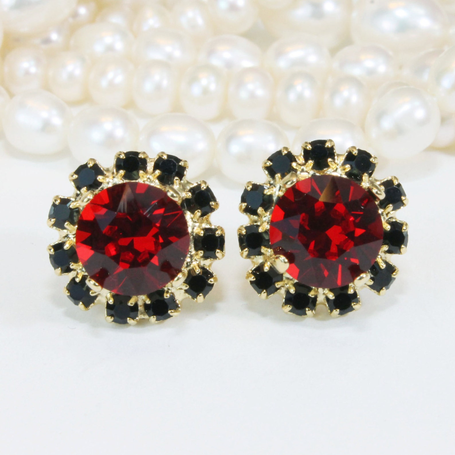 Red Black Earrings Atlanta Falcons Earrings Georgia Bulldogs Earrings ...