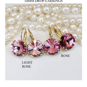 Navy Crystal Earrings Navy Gold Drop Earring Navy European Crystal ...