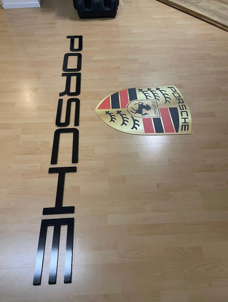 Porsche Wall Decor - Garage Wall Sign - Porsche Sign - Wall Sign ...