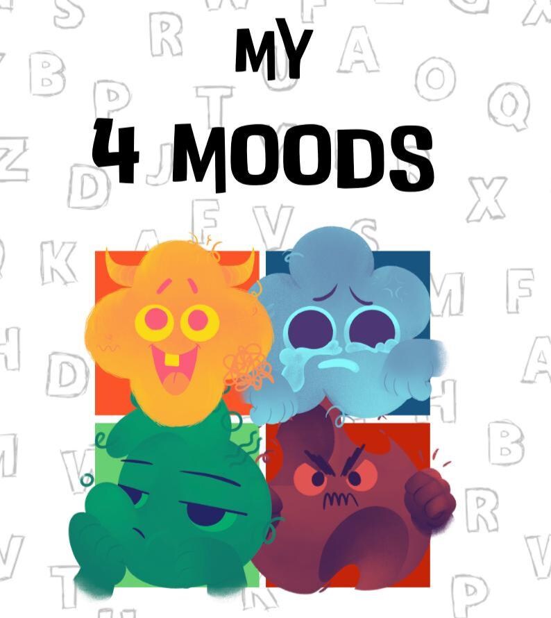 My 4 Moods Clipart: Emotions SVG, PNG, PDF Digital Download - Etsy
