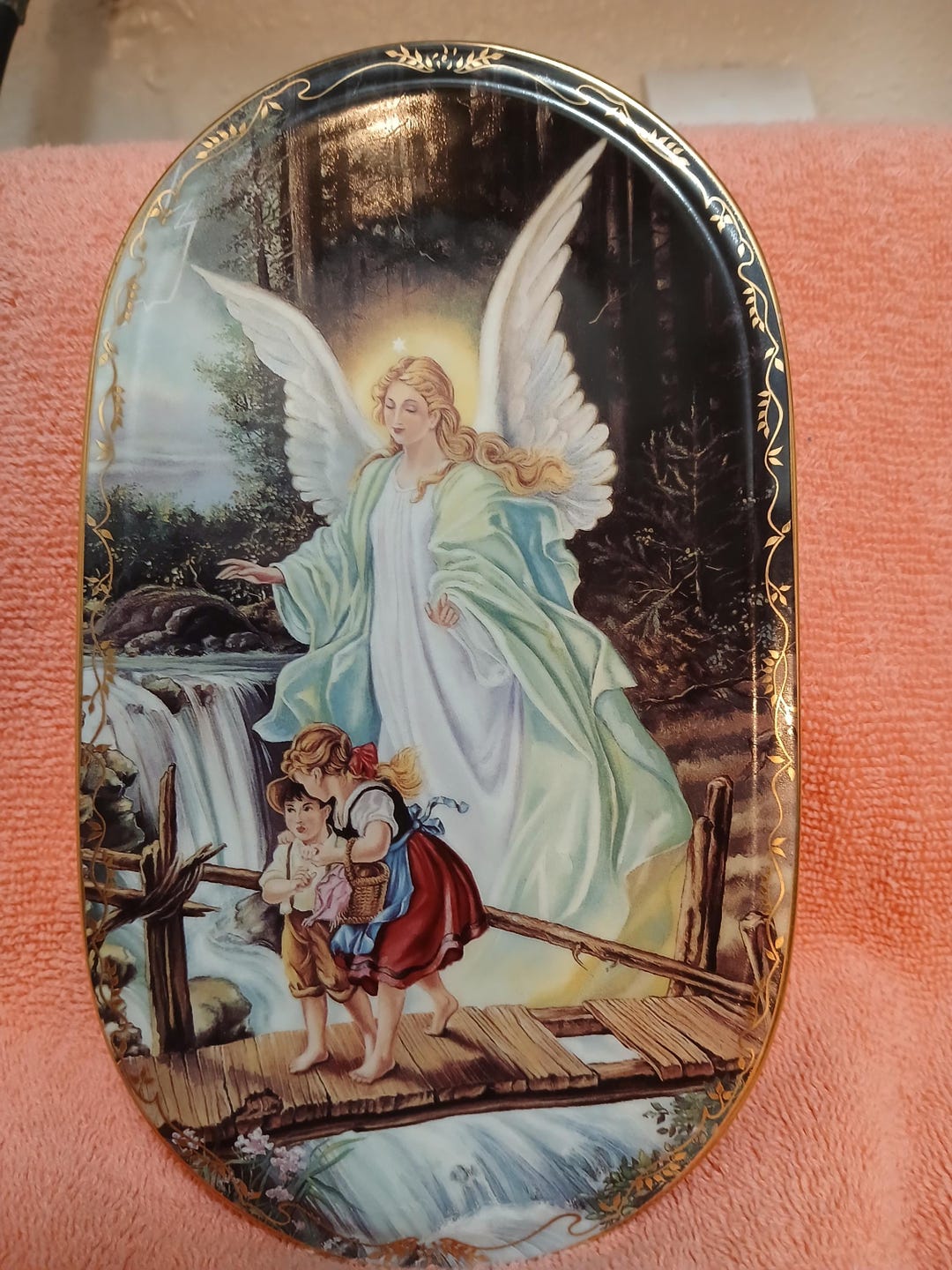 Guardian Angel Plate -german 1995 - Etsy
