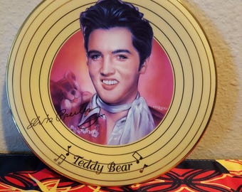 Solid Gold Elvis "jailhouse Rock" Collectible Porcelain Limited Edition ...
