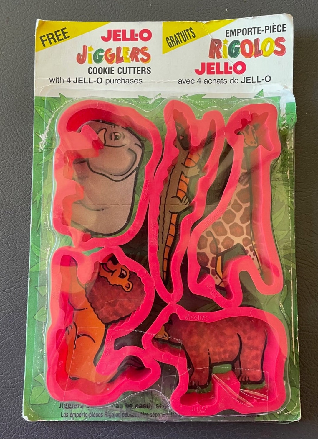 Vintage Jello Jigglers Animal Shape Cookie Cutters Original Packaging ...