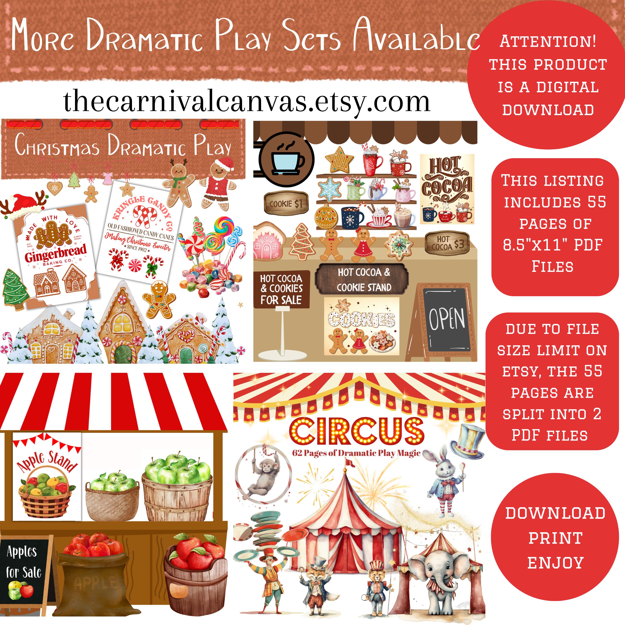 Santa's Workshop Dramatic Play,christmas Pretend Play, Christmas Fun ...