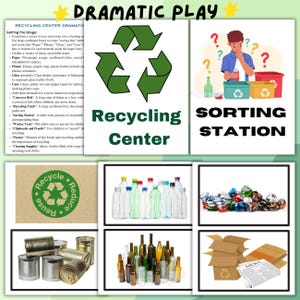 Earth Day Preschool & Kinder Activities L Recycling Dramatic Play L ...