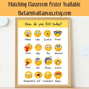 Feelings Flashcards, Morning Greeting Feelings Chart, Today I Feel ...
