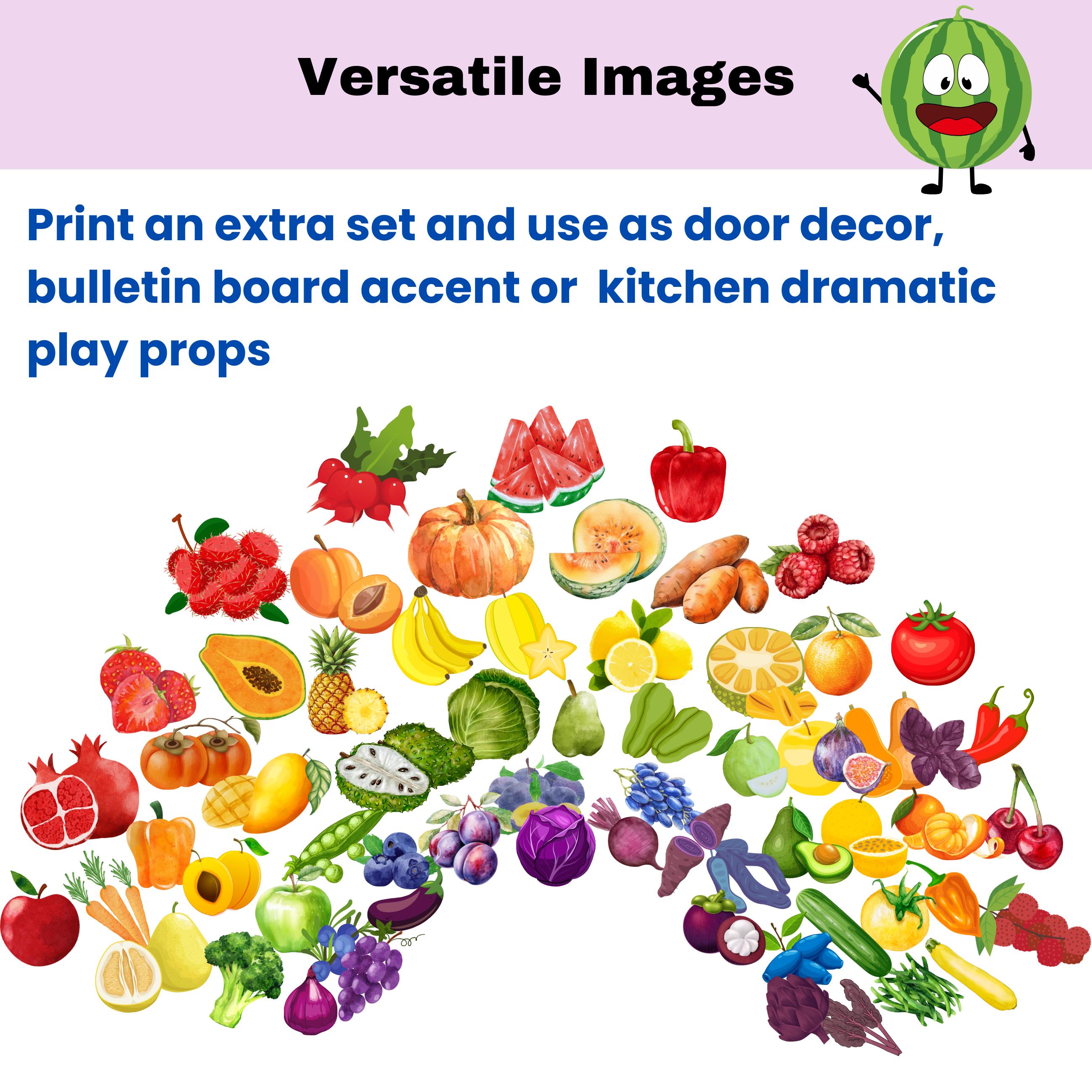 Color Sorting Activity, Learn the Colors With Fruits & Vegetables ...