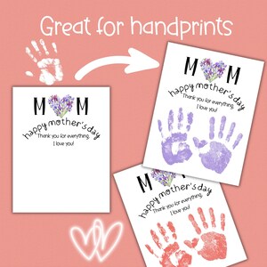 Mother's Day Handprint Craft Activity, Easy Craft for Daycare ...