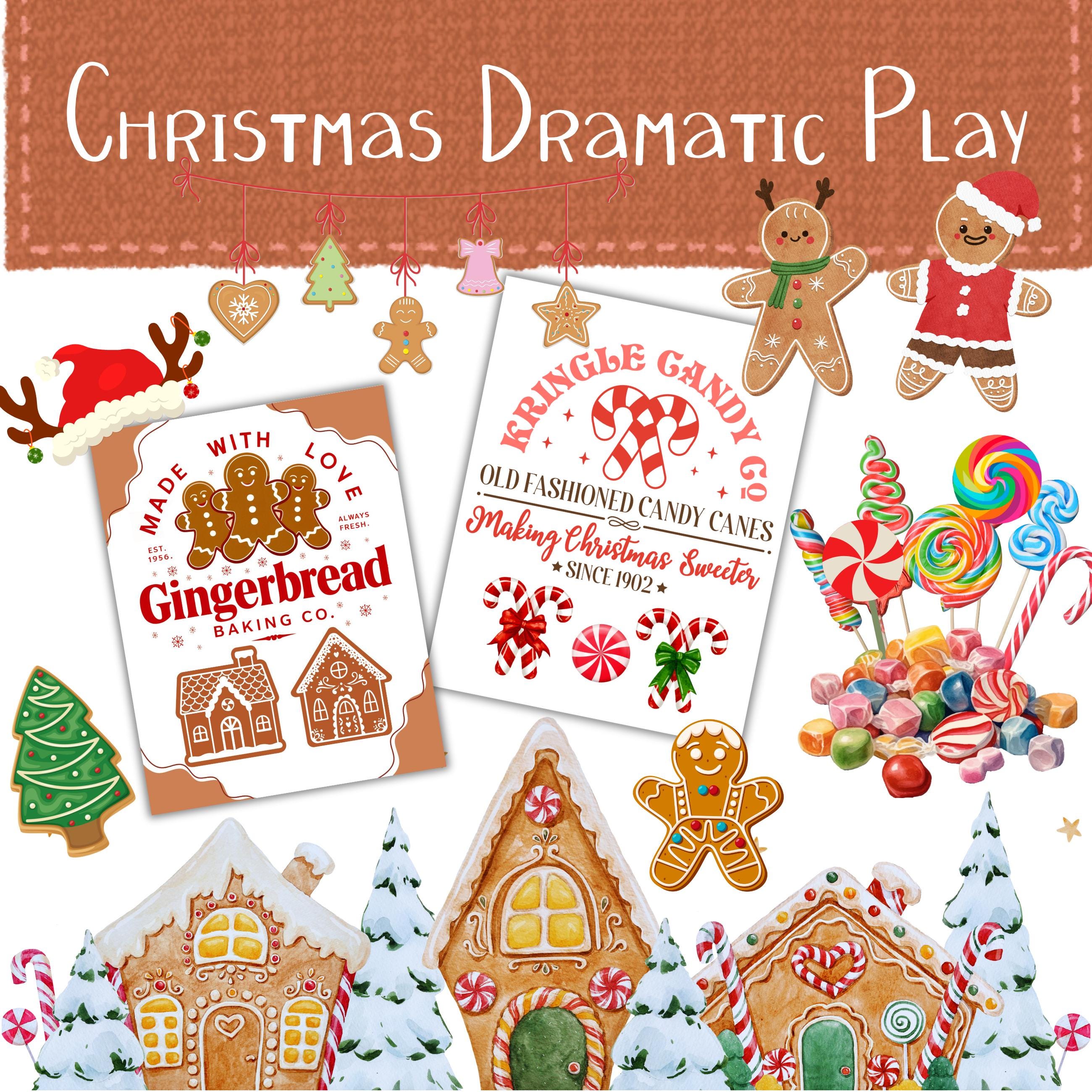 Christmas Dramatic Play, Gingerbread Bakery, Candy Store, Winter ...