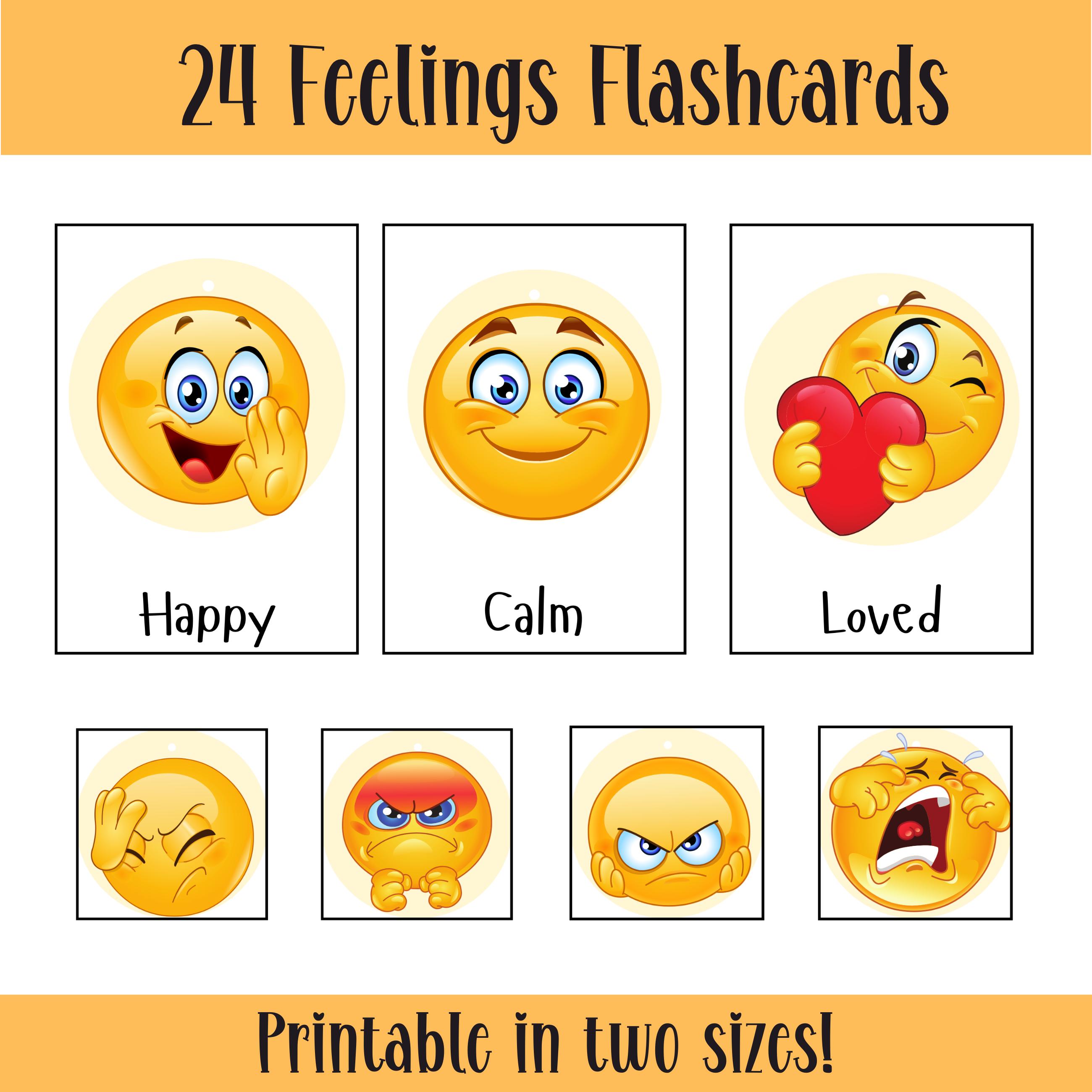 Feelings Flashcards, Morning Greeting Feelings Chart, Today I Feel ...