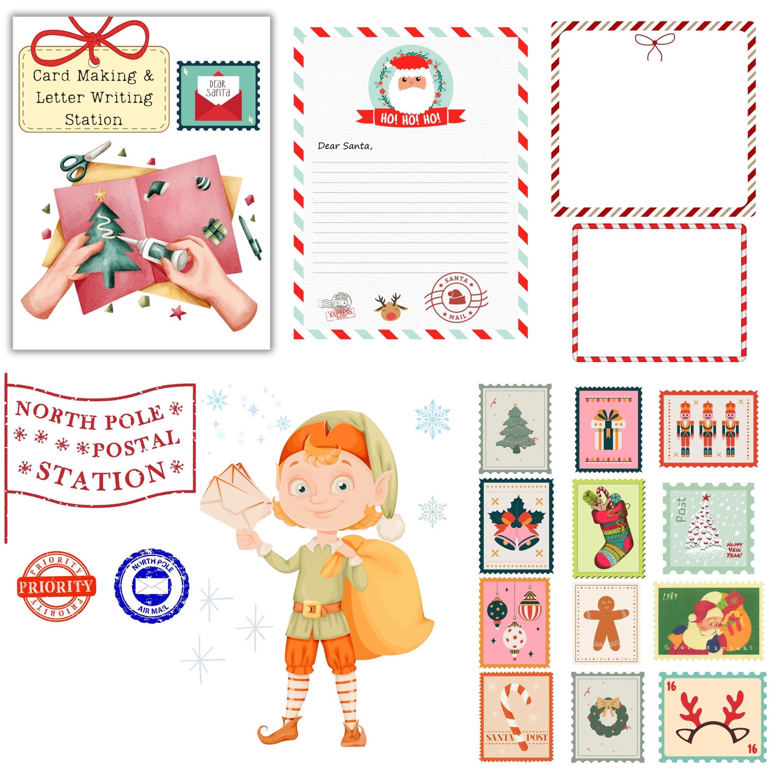 Santa's Workshop Dramatic Play,christmas Pretend Play, Christmas Fun ...