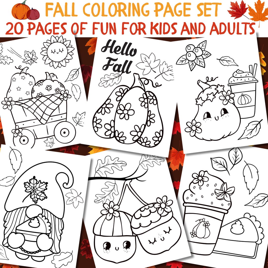 Fall Coloring Pages,thanksgiving Coloring Sheets,pumpkin Coloring, Fall ...