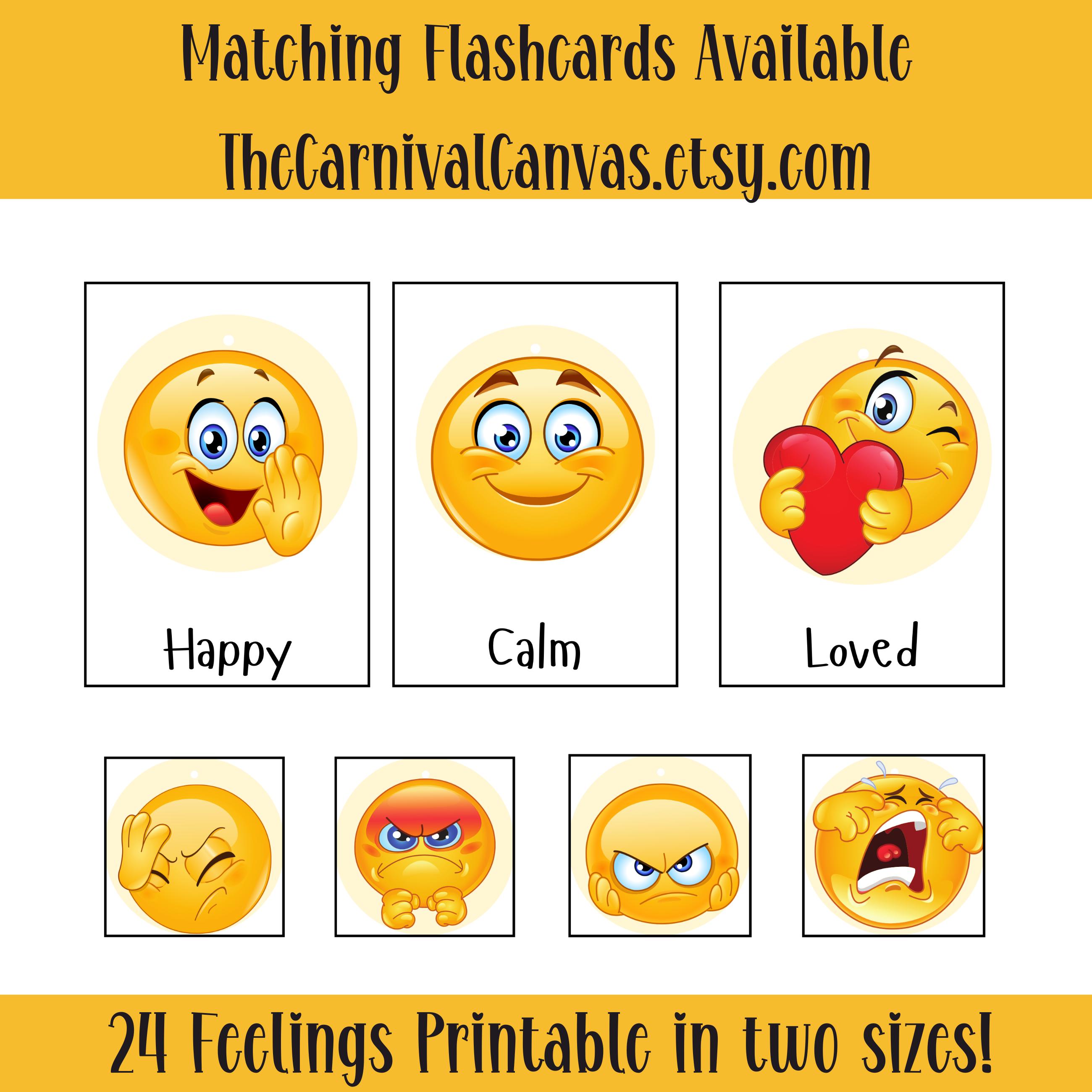 Feelings Chart, Emoji Feelings Poster, Today I Feel, How Do You Feel ...