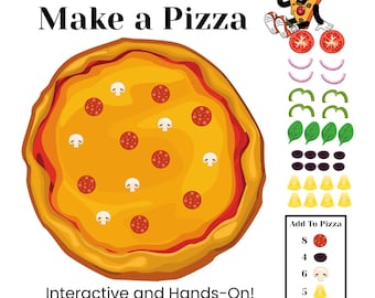 Pizza Math Counting Game: Printable Topping Order Activity for Kids ...