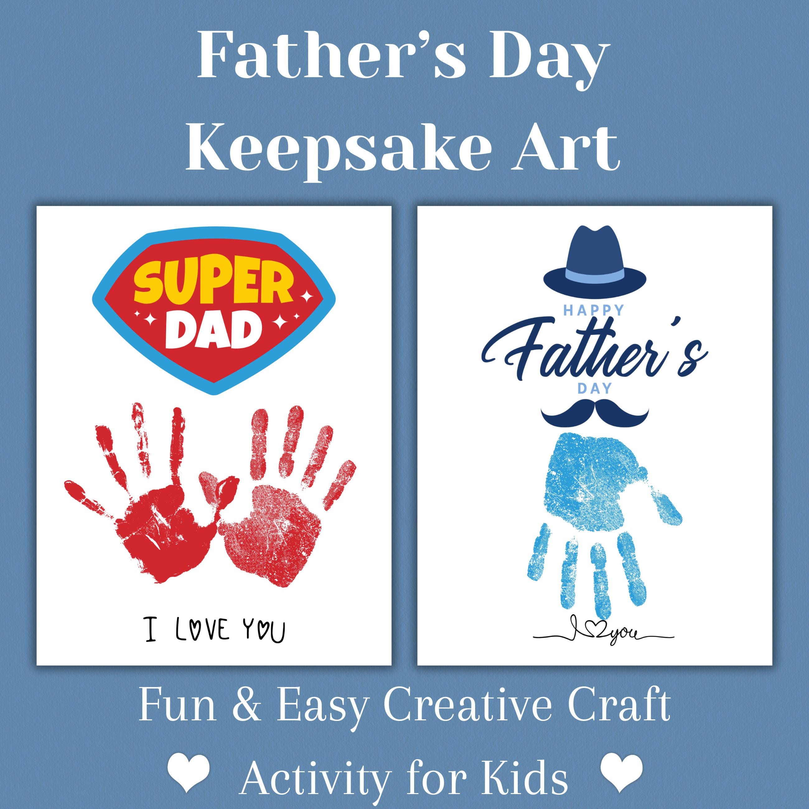 Father's Day Handprint Craft Activity, Easy Craft for Daycare ...