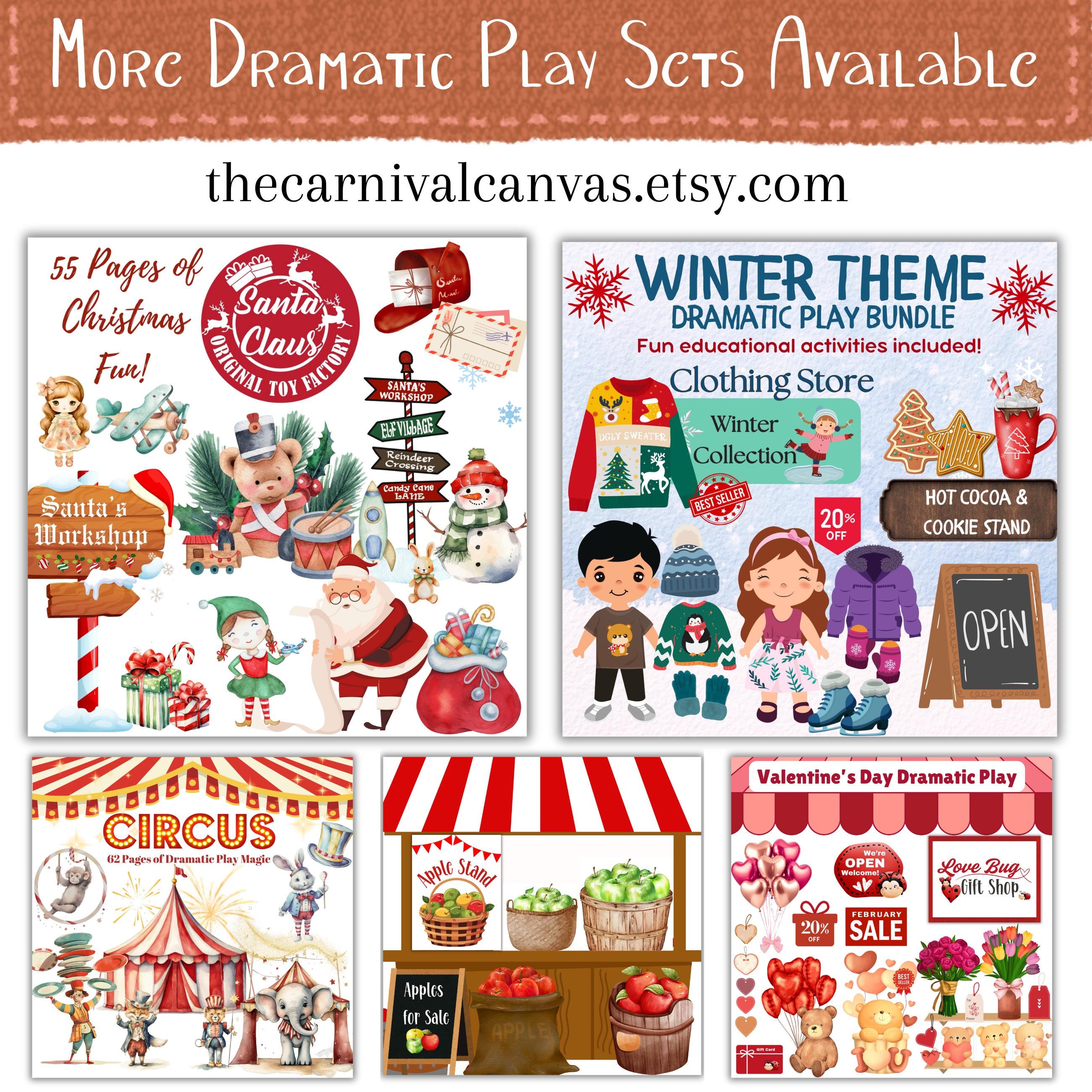 Christmas Dramatic Play, Gingerbread Bakery, Candy Store, Winter ...