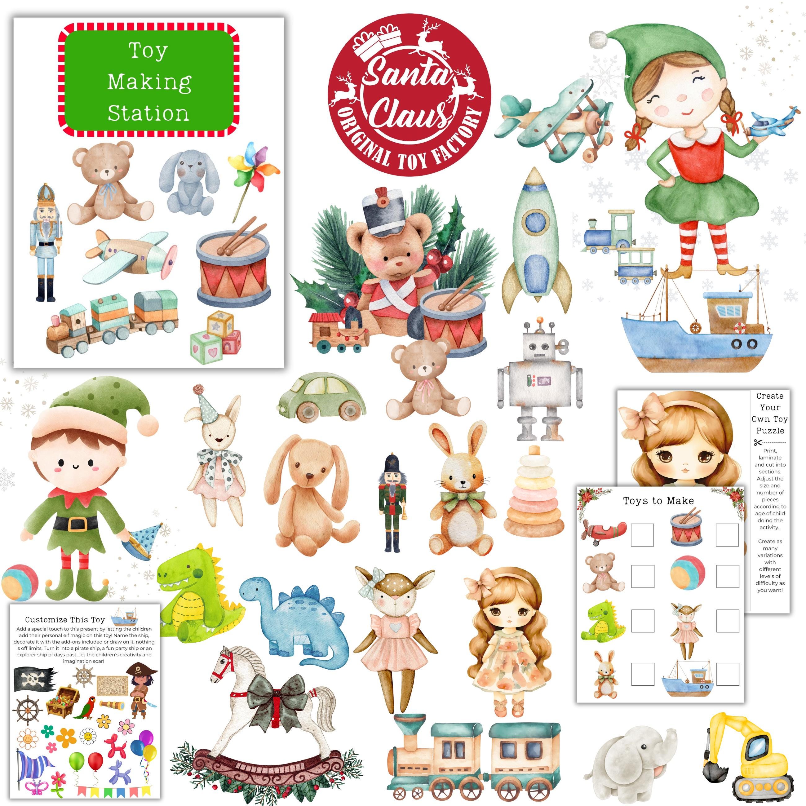 Santa's Workshop Dramatic Play,christmas Pretend Play, Christmas Fun ...