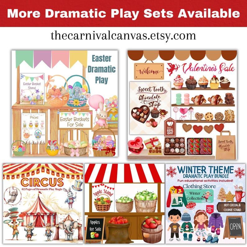 Valentines Dramatic Play, Flower Shop Dramatic Play, Gift Shop Pretend ...