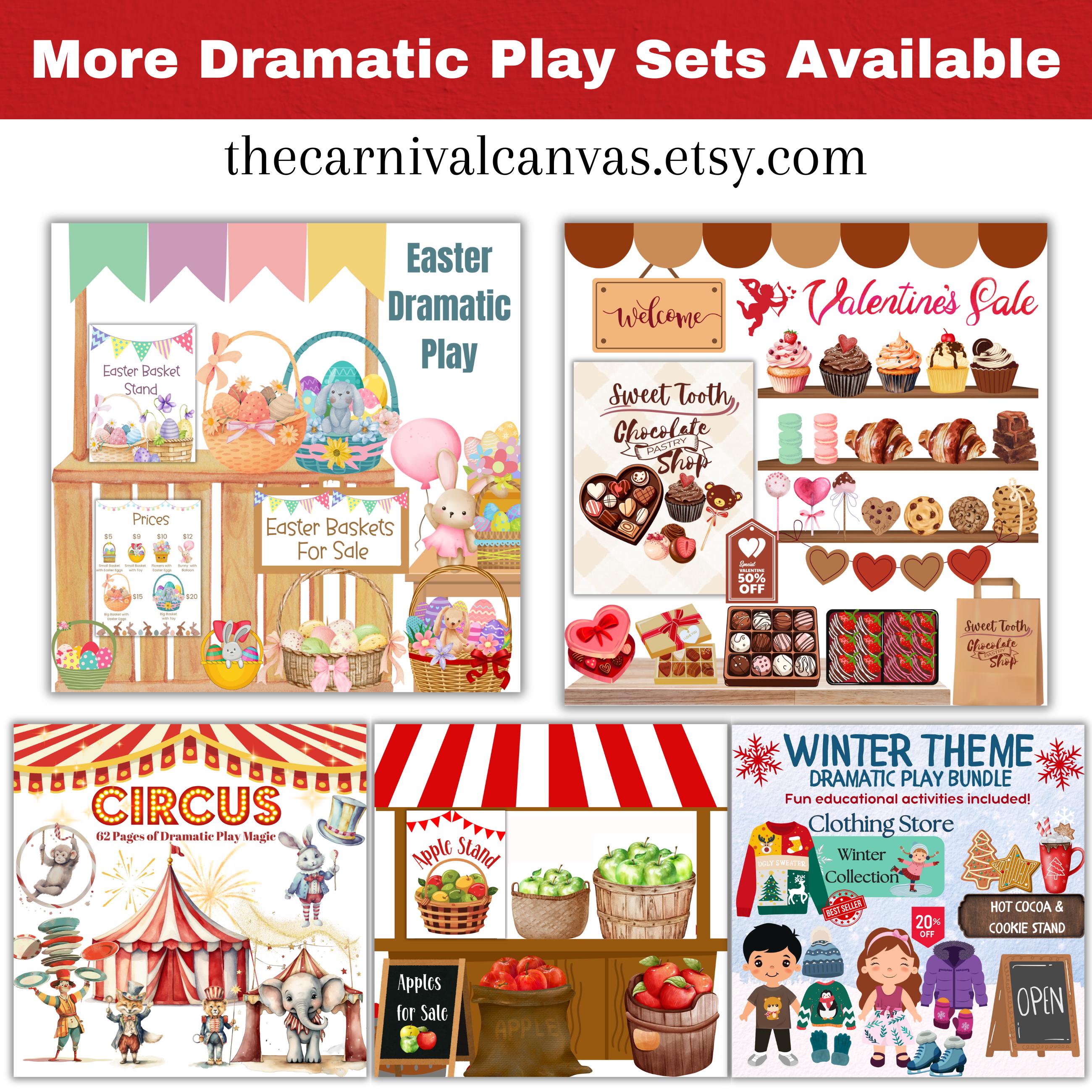 Valentines Dramatic Play, Flower Shop Dramatic Play, Gift Shop Pretend ...
