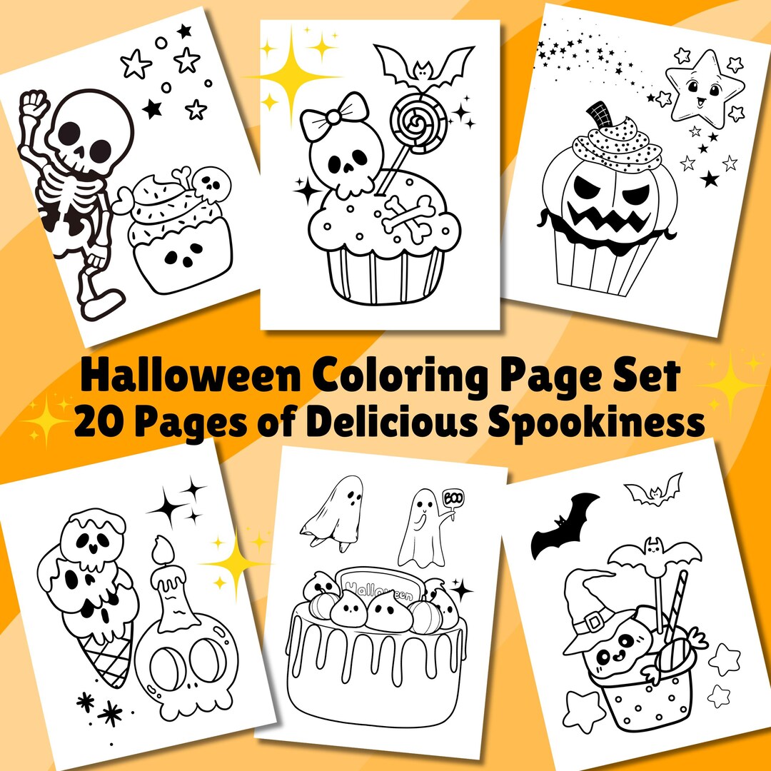 Halloween Coloring Pages, Spooky and Cute, Halloween Coloring Sheets ...