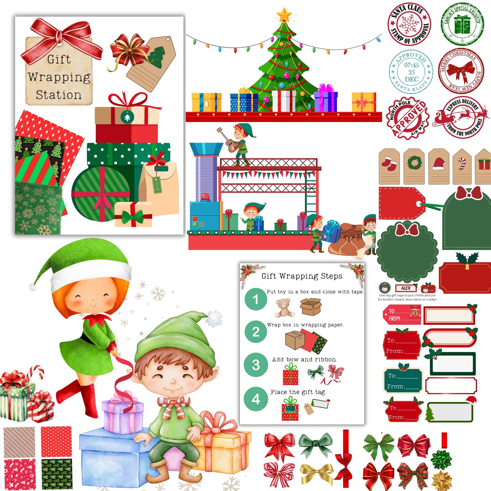 Santa's Workshop Dramatic Play,christmas Pretend Play, Christmas Fun ...