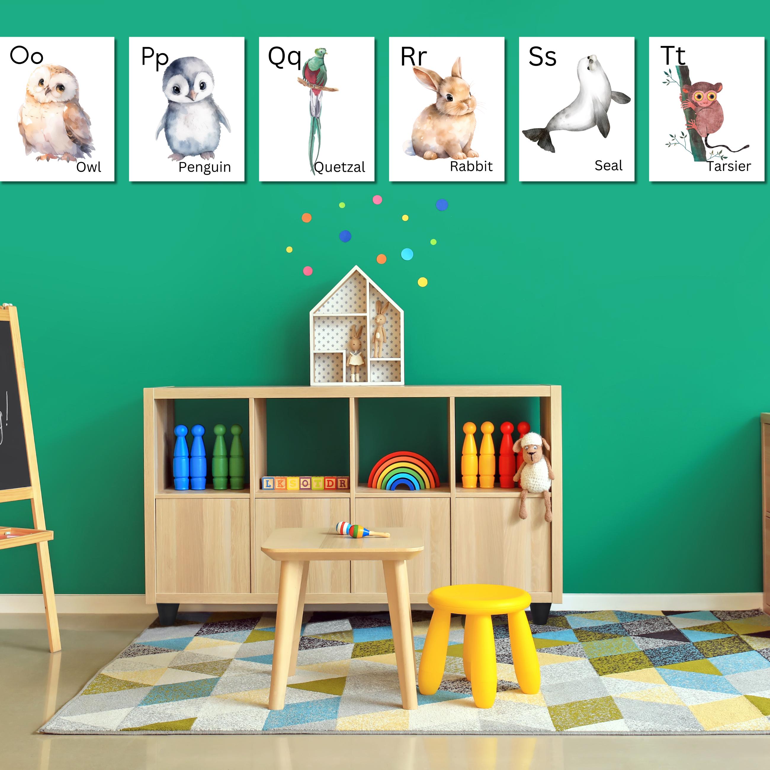 Animal Alphabet Posters and Flashcards Set | L Kinder Alphabet L ...