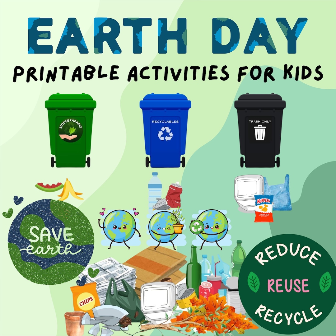 Earth Day Preschool & Kinder Activities L Recycling Dramatic Play L ...