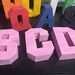Customizable 3D Letters and Numbers” Differents Colors and Sizes ...