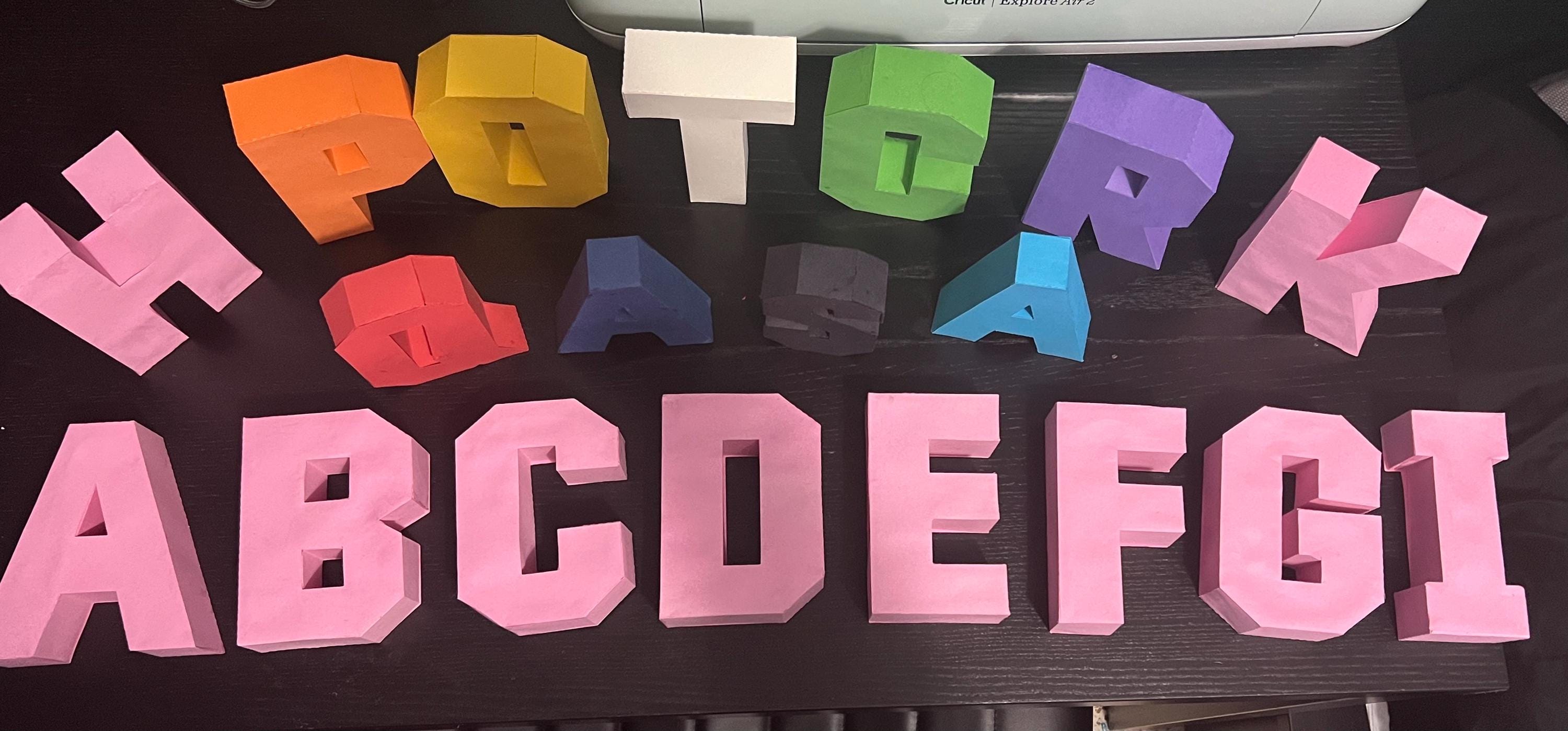 Customizable 3D Letters and Numbers” Differents Colors and Sizes ...