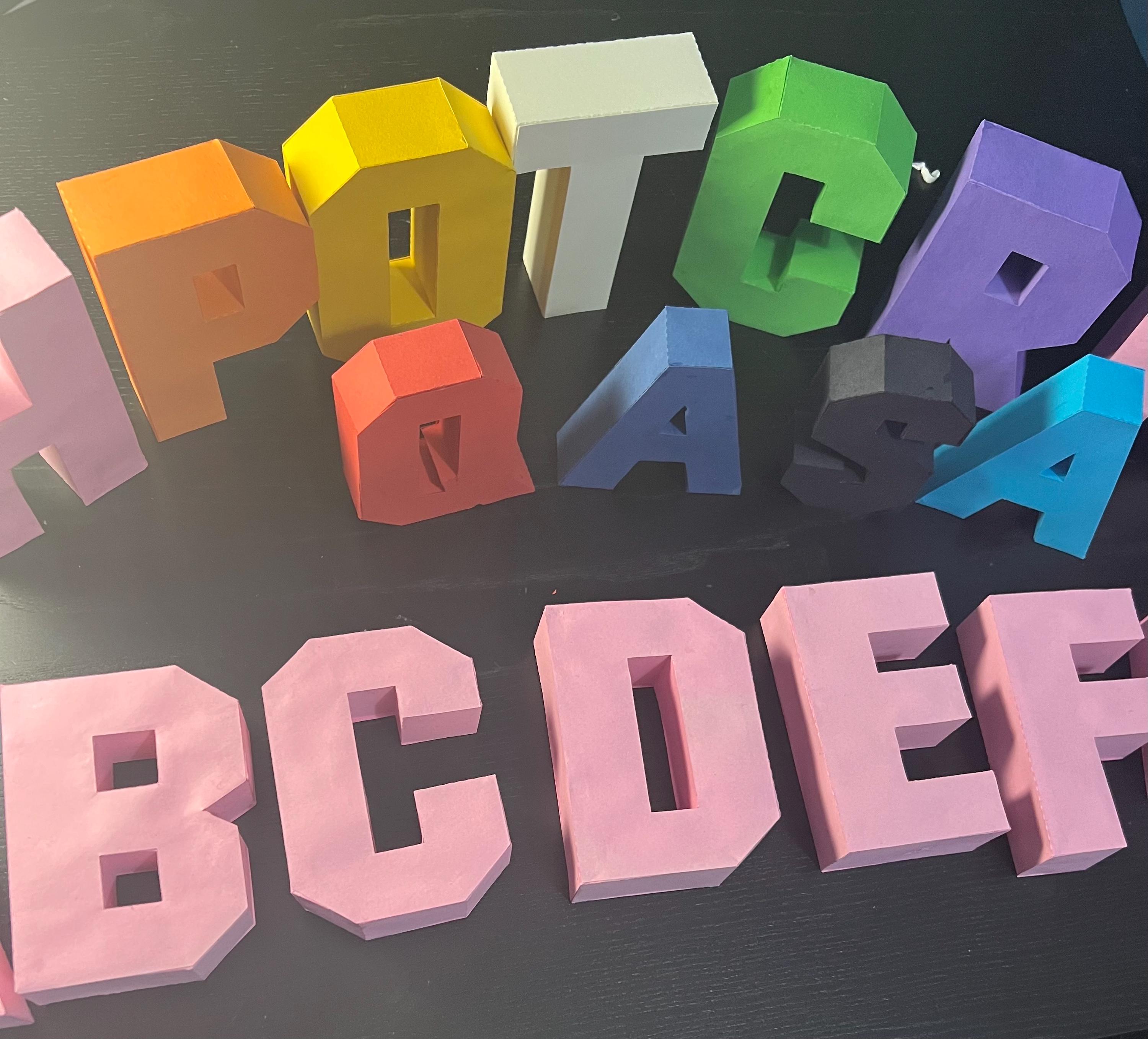 Customizable 3D Letters and Numbers” Differents Colors and Sizes ...