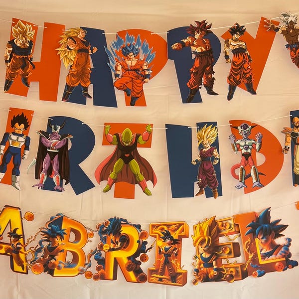 Dragon Ball Z Banner - Etsy