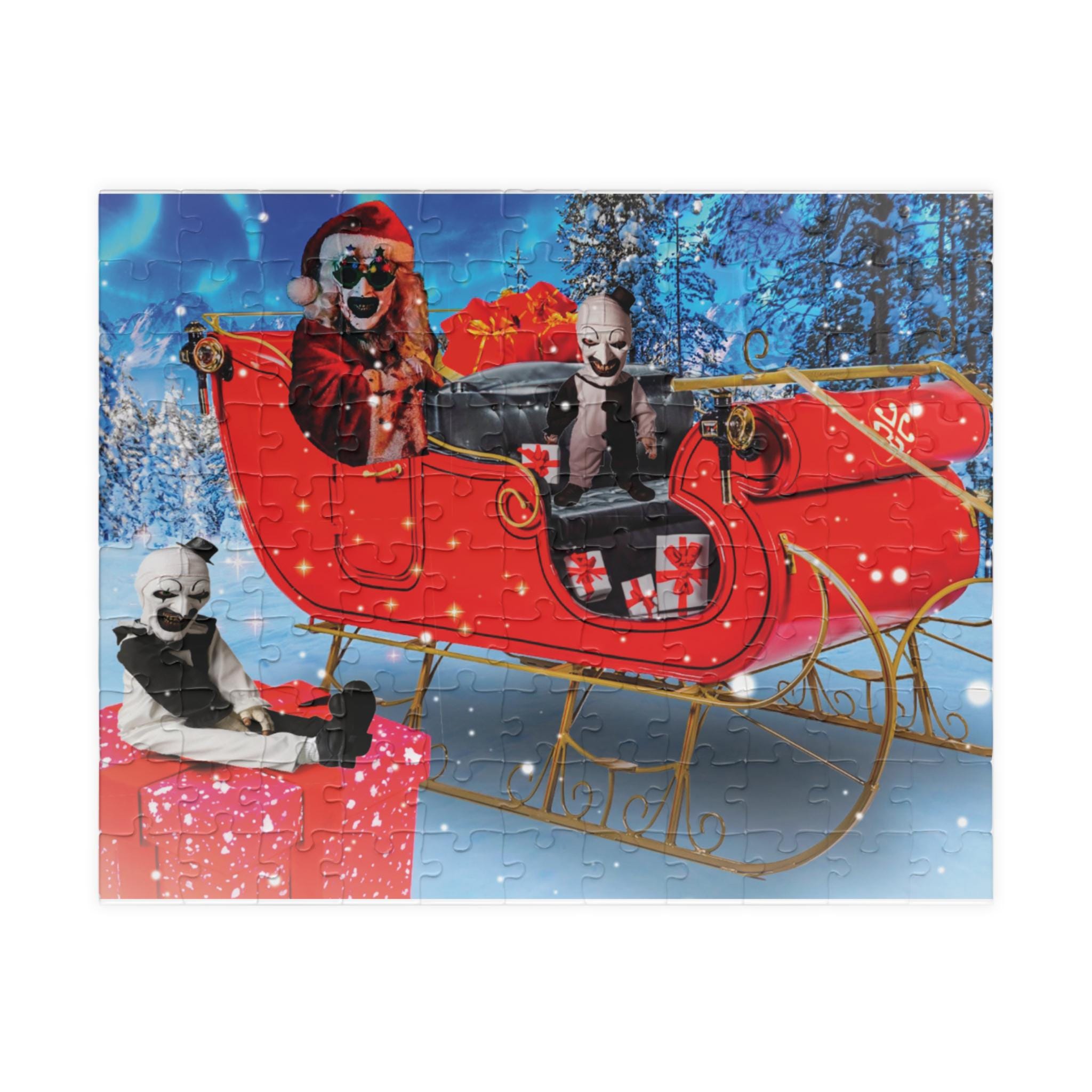 Puzzle, Art the Clown and His Elves Christmas Print - Jigsaw, 110, 252 ...