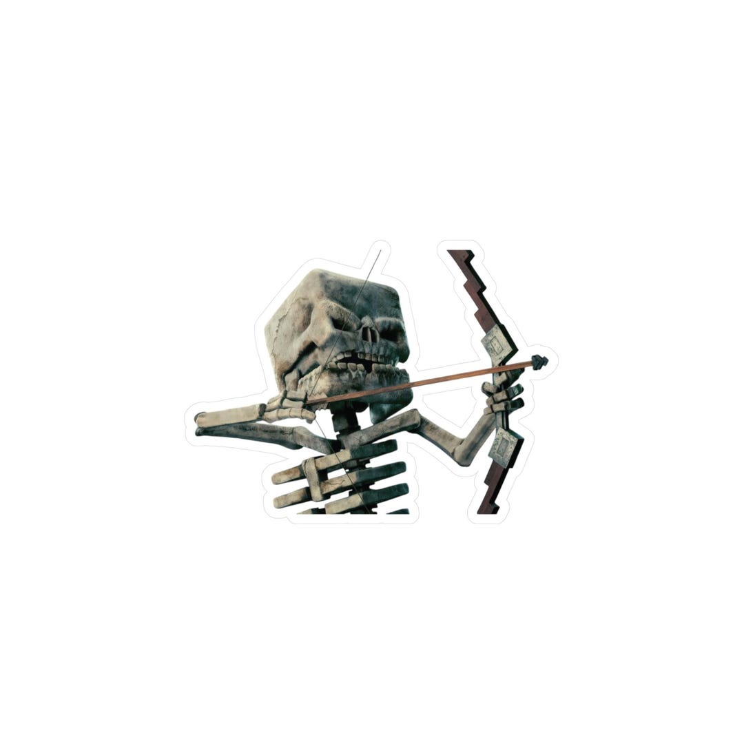 Minecraft Skeleton Archer Decal Sticker, Laptop Decal, Gaming Room ...