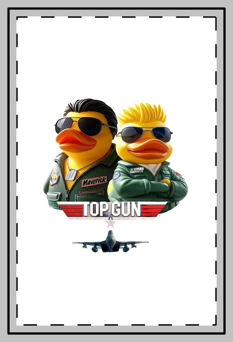 Custom Top Gun Duck Magnets, Aviation Decor, Unique Gift, Refrigerator ...