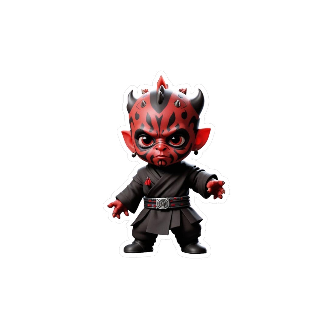 Young Darth Maul Kiss-cut Vinyl Decal Sticker, Star Wars Decal, Laptop ...