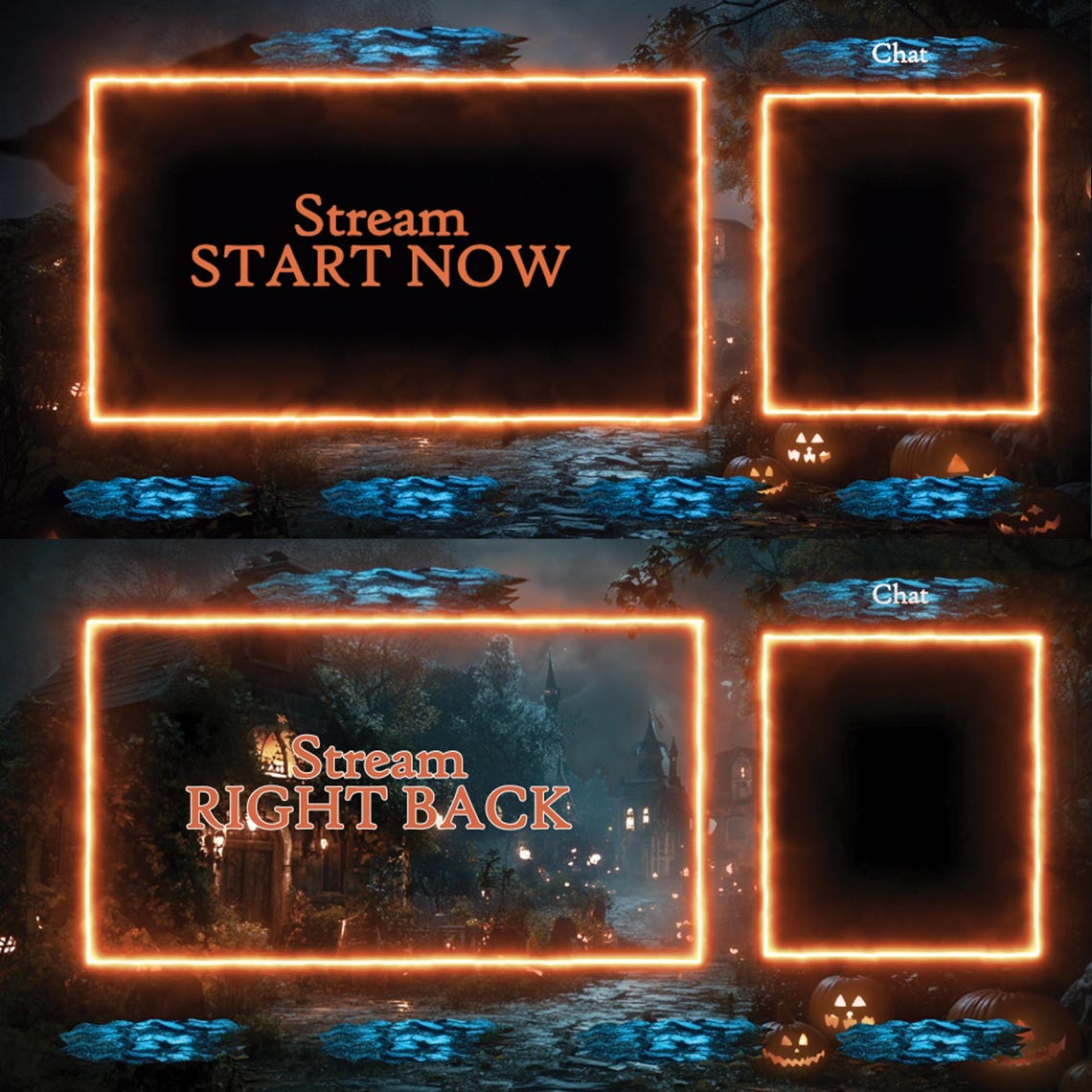 Animated Halloween Twitch Overlay – Spooky Stream, Eerie Effects - Etsy