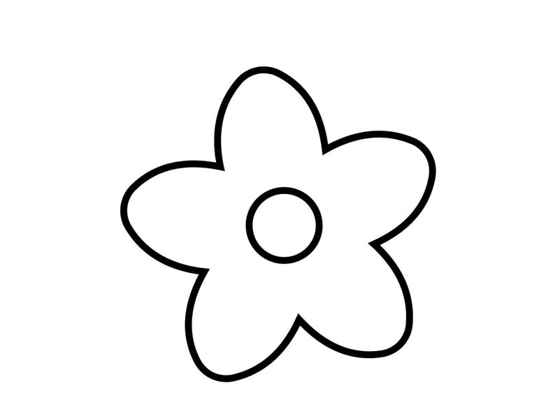 Daisy SVG Bundle: Hand-drawn Flower Outline Clipart (digital Download ...