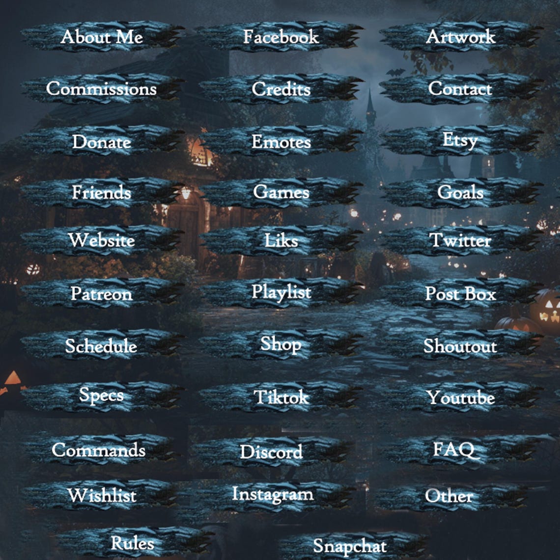 Animated Halloween Twitch Overlay – Spooky Stream, Eerie Effects - Etsy