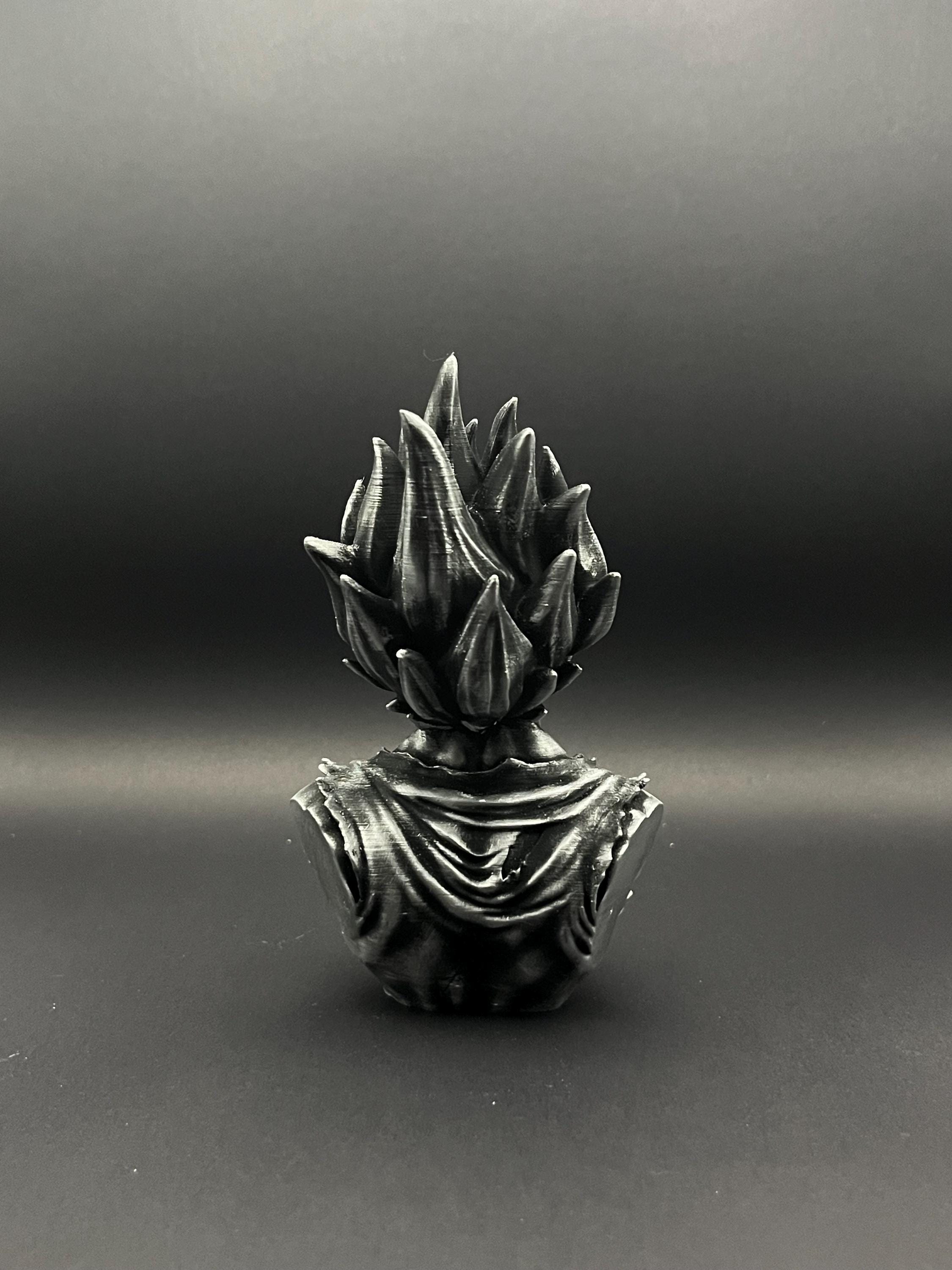 Majin Vegeta Statue Bust Silver Brushed - Etsy