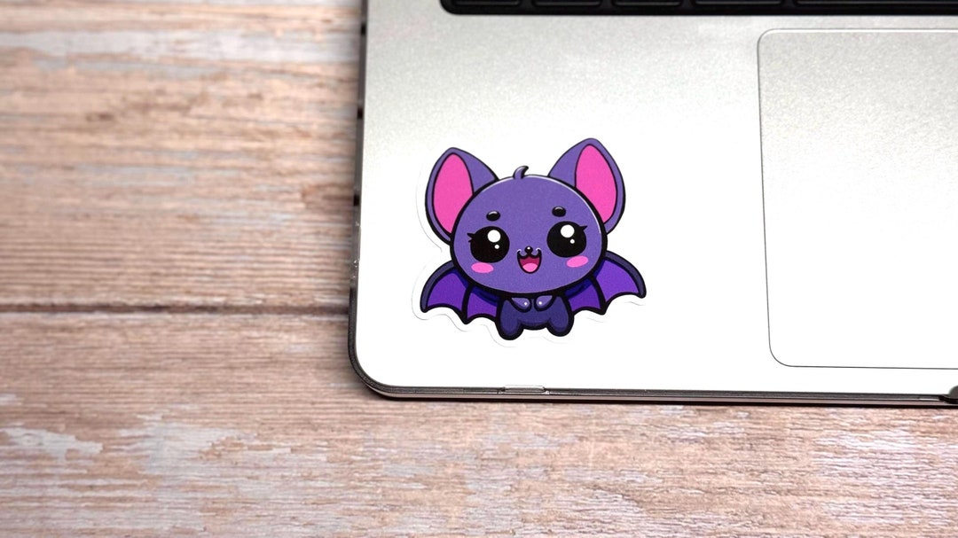 Bat Sticker Adorable, Cute Inspirational Sticker Spooky Sticker Cute ...