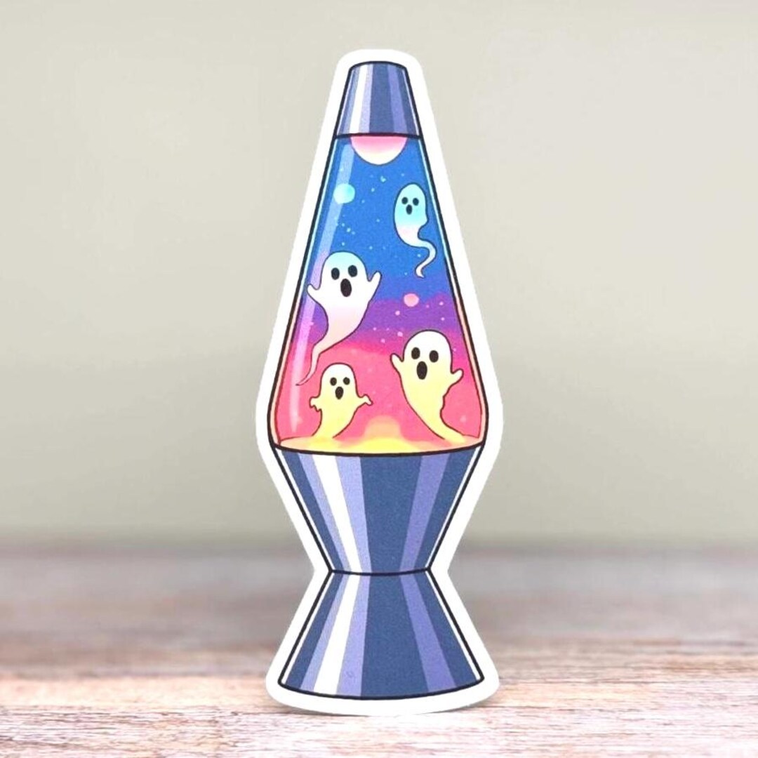 Ghost Lava Lamp Sticker | 80s Cute Spooky Ghost Sticker | Halloween ...