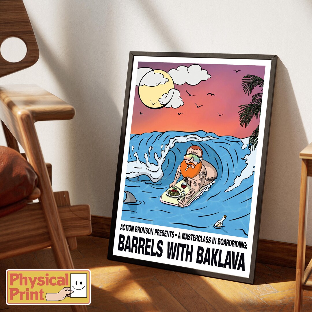 Action Bronson Print, Action Bronson Poster, Action Bronson, Baklava ...