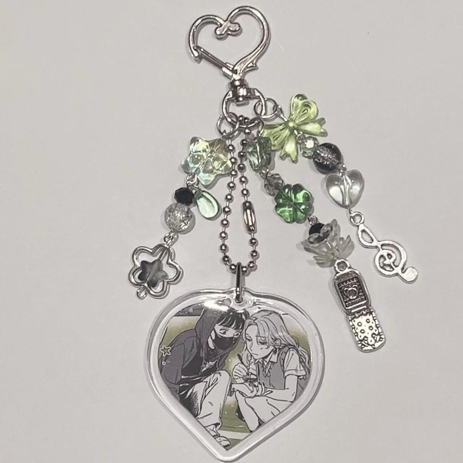 The Guy She Was Interested in Wasn't a Guy at All/green Yuri Keychains ...