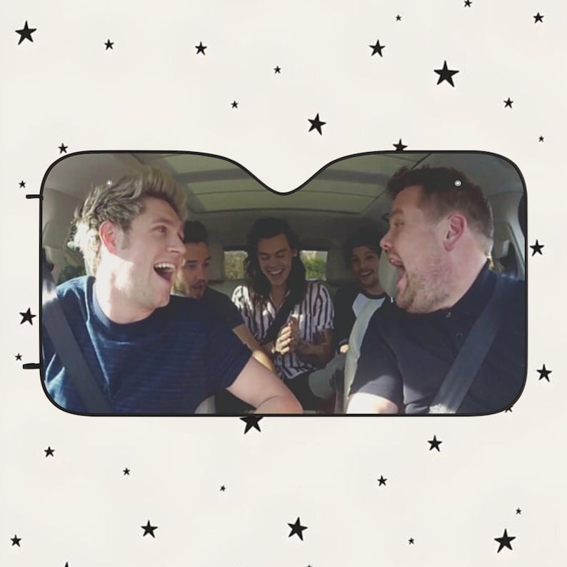 One Direction Carpool Karaoke Sun Shade - Etsy UK