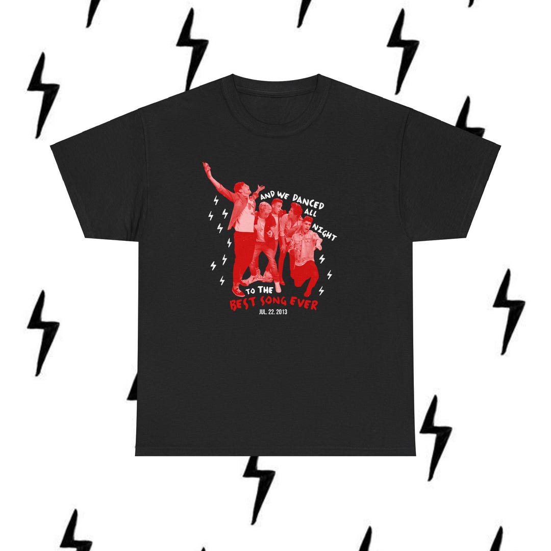 One Direction Best Song Ever Script T-shirt - Etsy