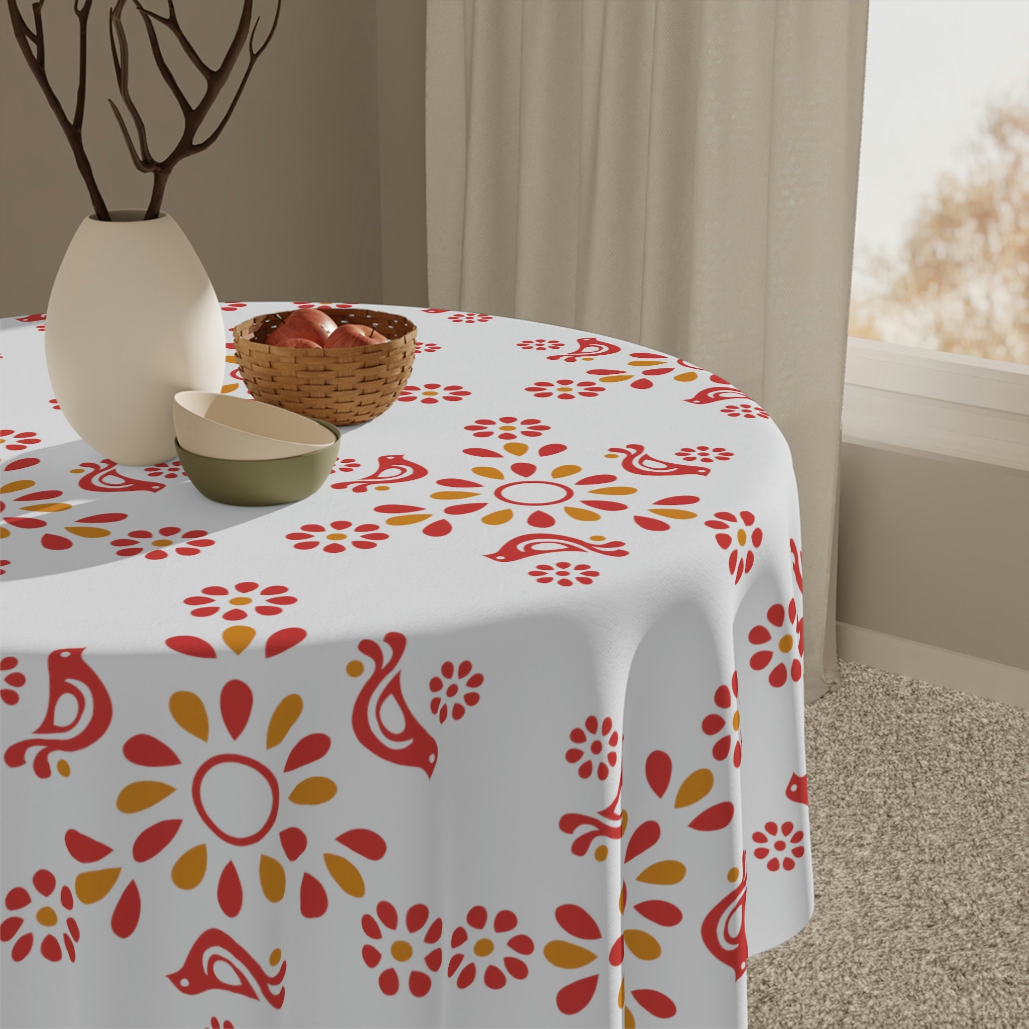 Friendship Pyrex Inspired Tablecloth, Pyrex Table Cloth - Etsy